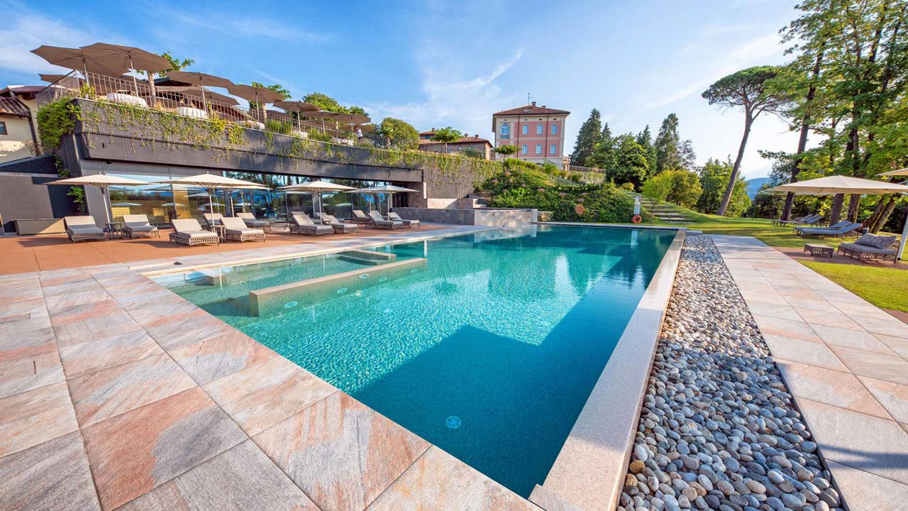 Choose Relais & Spa Castello di Casiglio, with pool on Lake Como