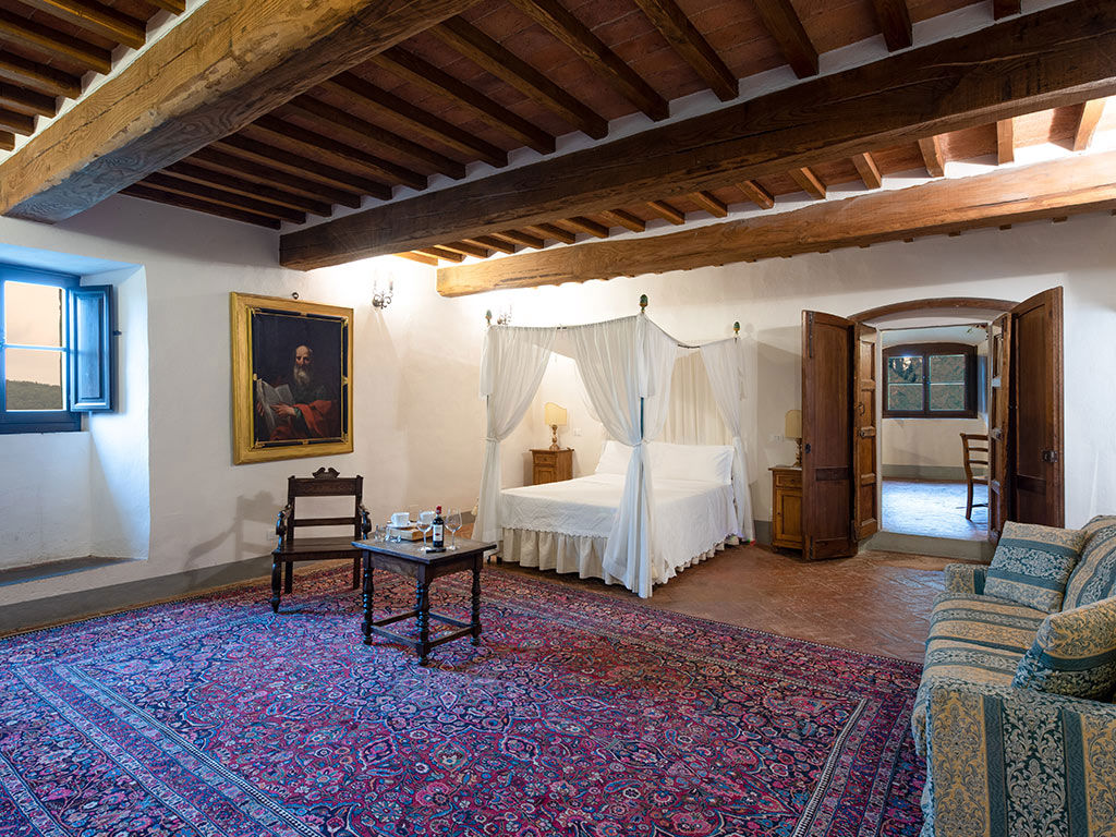Discover the rooms in castle of Castello di Meleto