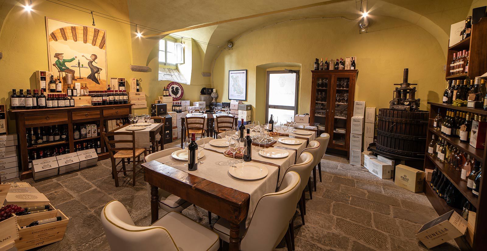 Taste La Perla del Palazzo, restaurant with Chianti wines in Radda
