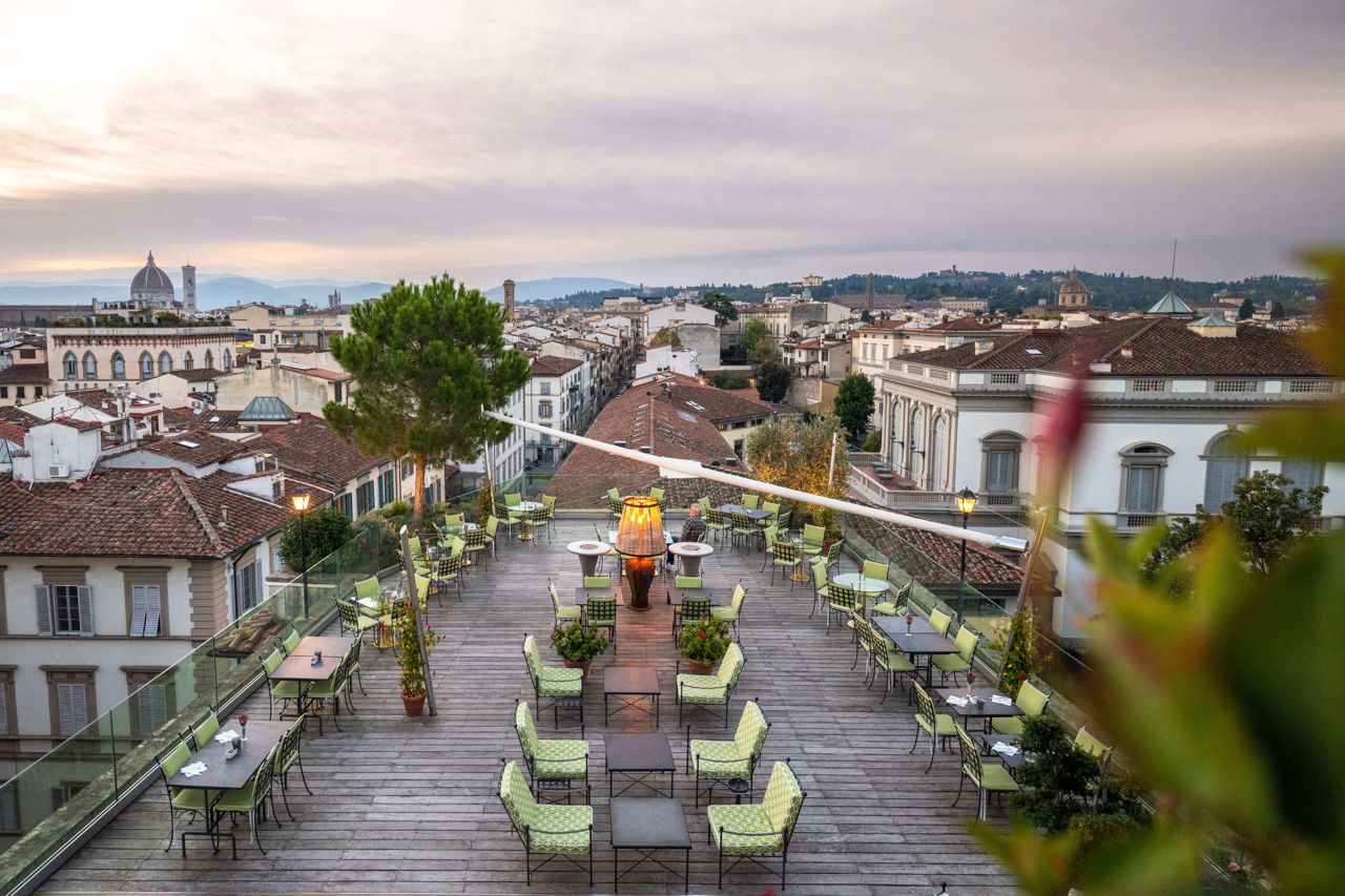 Terrasse panoramique sur le centre historique de Florence - Hotel Kraft