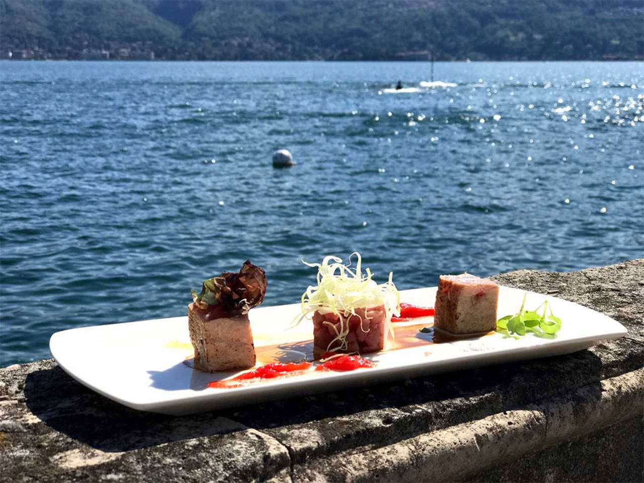 Red tuna with Bloody Mary gelly and caramelized soy sauce - Grand Hotel ...