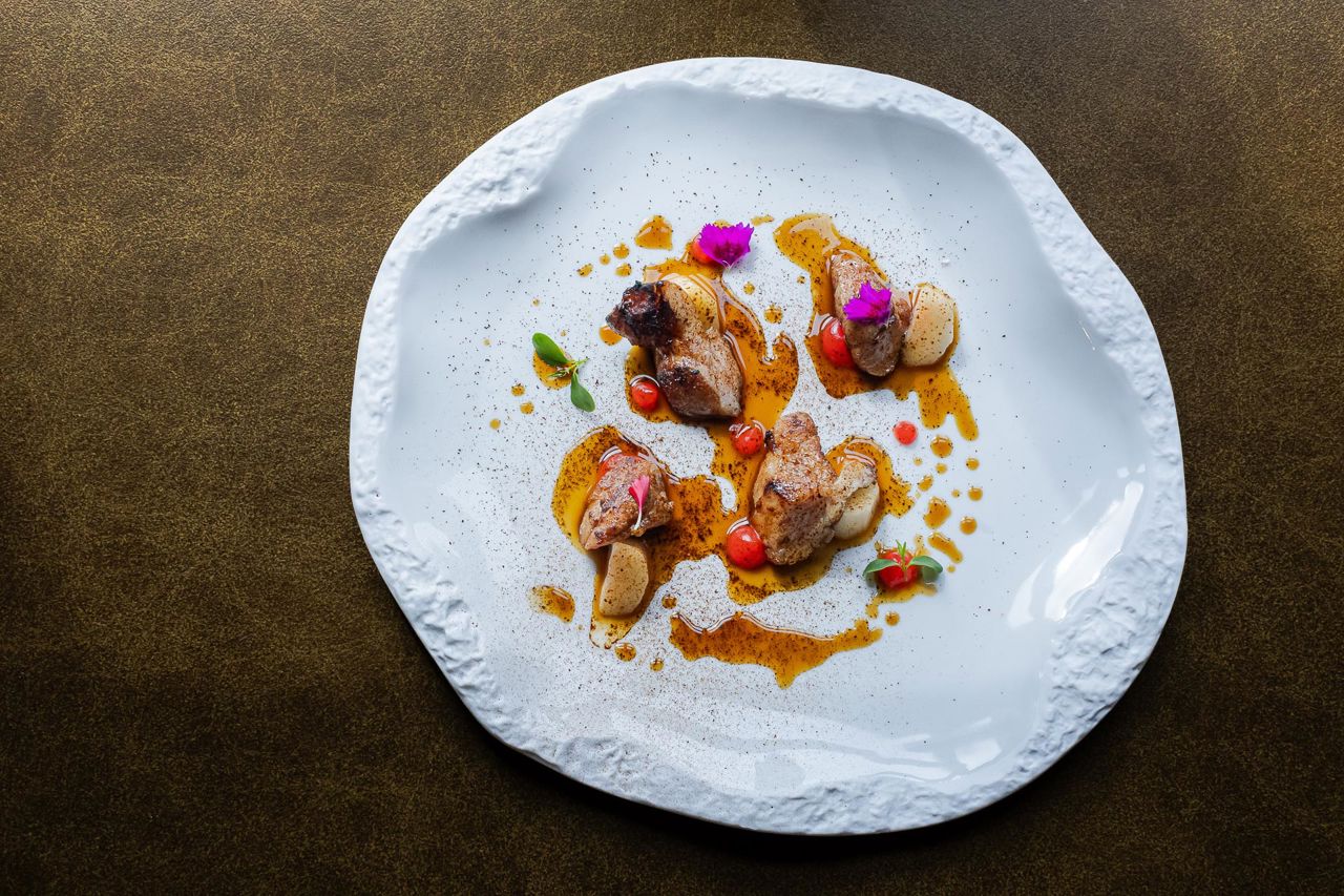 Restaurant Serrae Villa Fiesole with a view of Florence