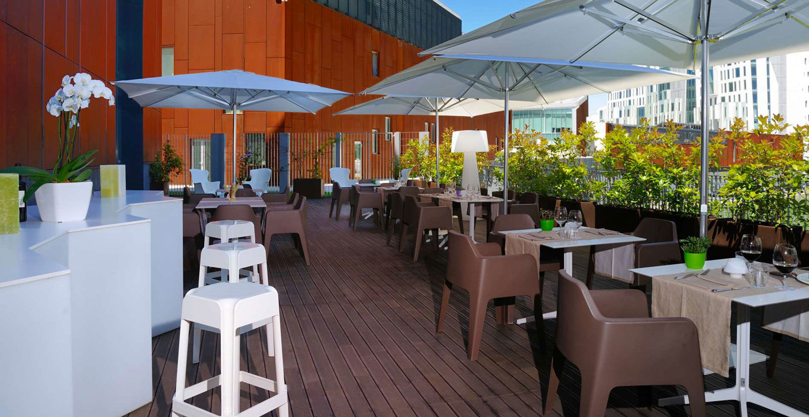 Discover the Terrace of H2C Hotel Milanofiori in Assago